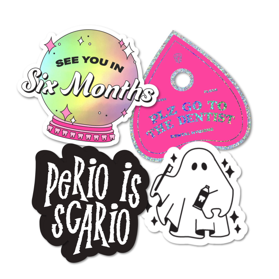 Cavity Creepers Sticker 4-Pack | Dental Hygiene Nation